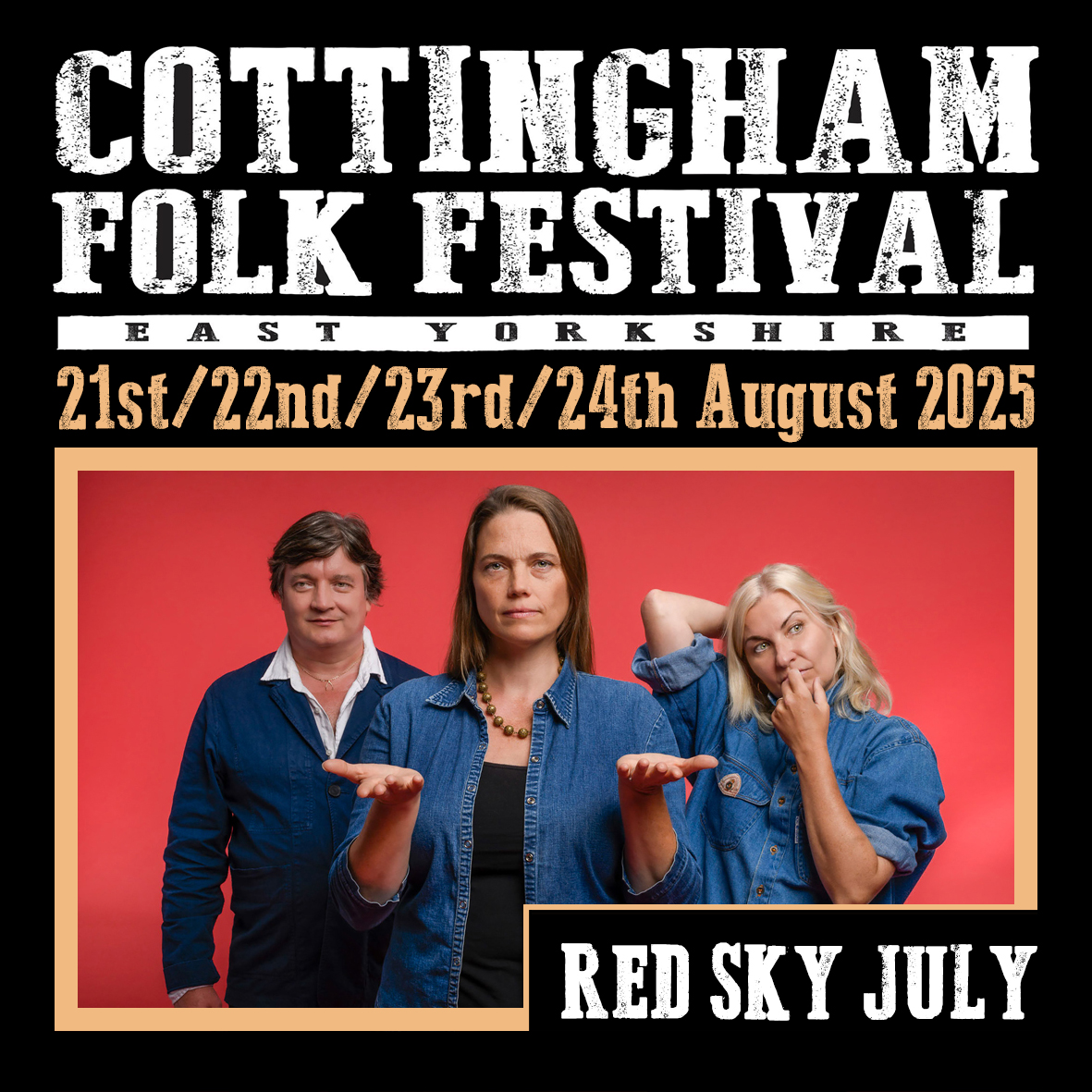 Red Sky July Announced for Cottingham Folk Festival